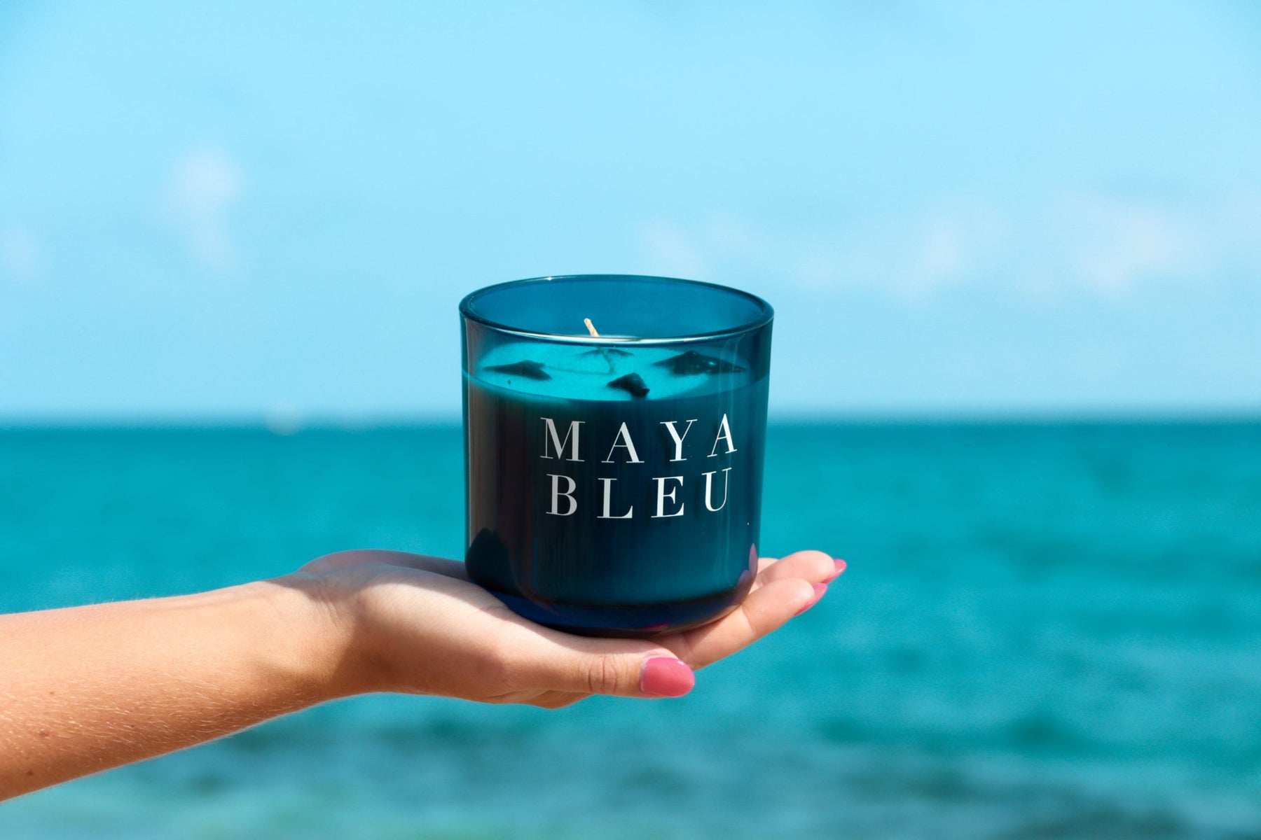 Luxury Soy Shark-Tooth Candles | Maya Bleu