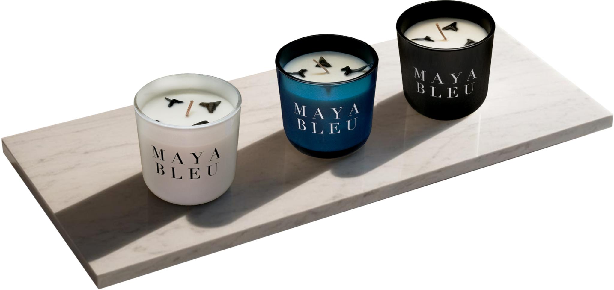 Unique Gift for Ocean Lovers | Original Shark Tooth Candle | Maya Bleu